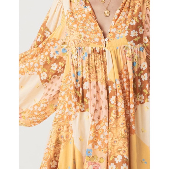 Spell | Dresses | Spell Patchwork Mini Dress | Poshmark